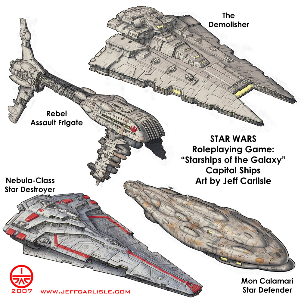 Star Wars RPG Starships Of The Galaxy Capital Ships JEFFCARLISLE